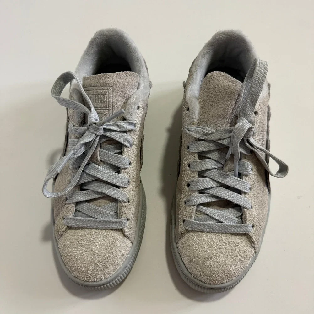 Puma | Shoes | Puma Suede One Piece Buggy Grey Suede Sneakers Sz 4 ...